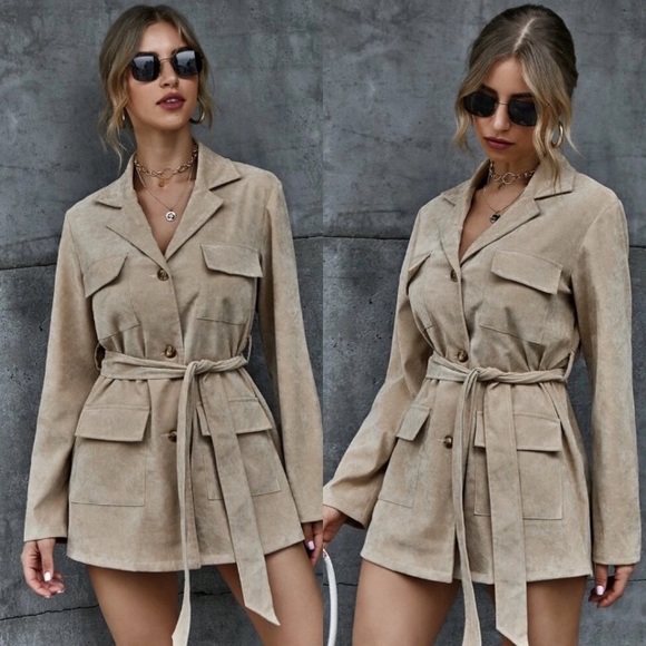 Dresses | New In Foxy Belted Mini Trench Dress | Poshmark
